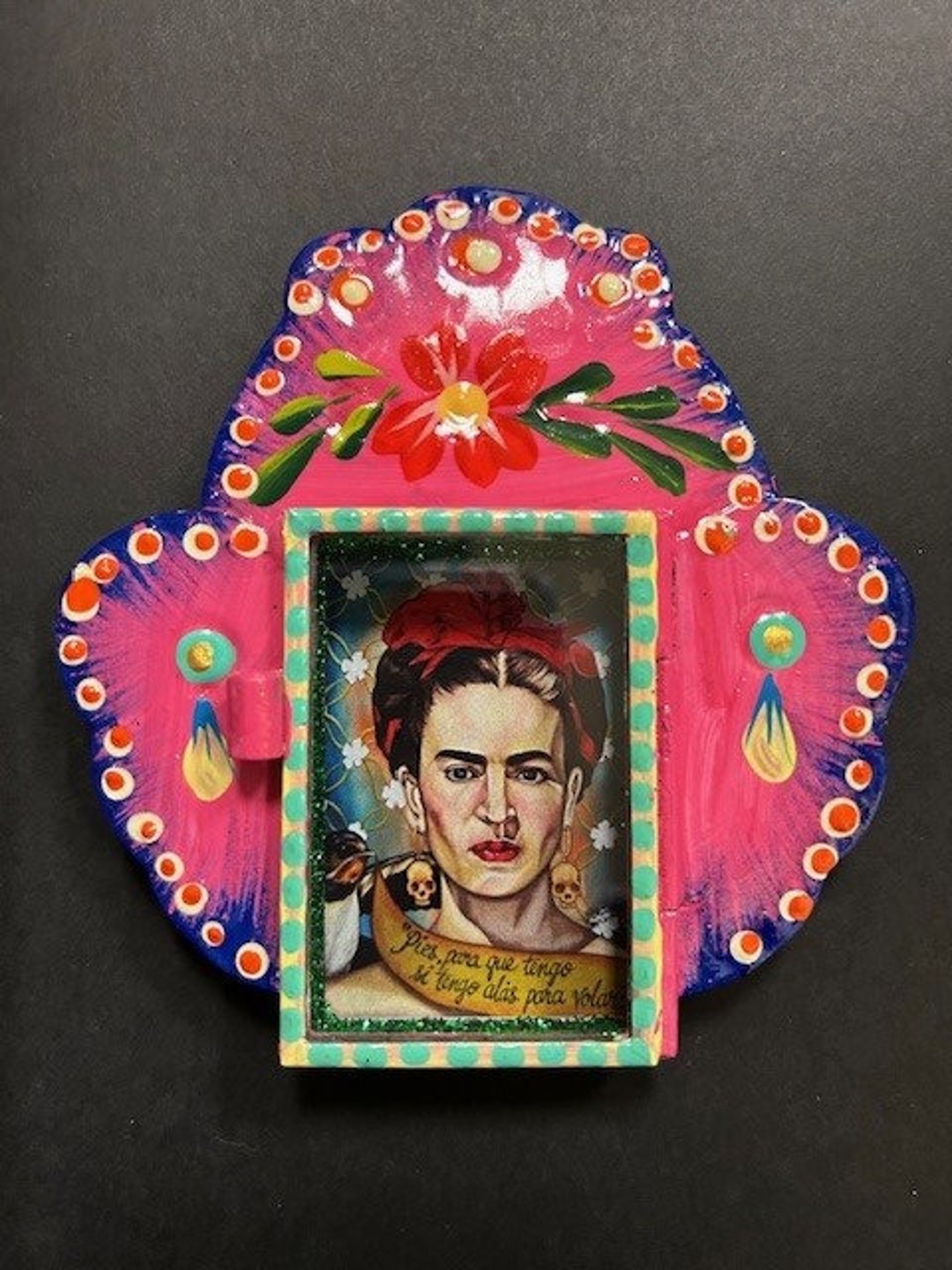 Hand-crafted Tin Nicho With Frida Kahlo Image 28408 - Etsy