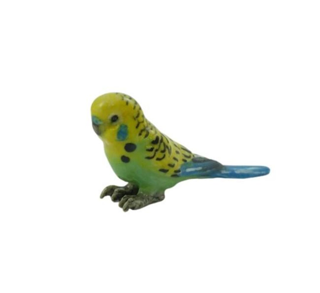 Miniature Hand-painted Porcelain Parakeet 28785 - Etsy