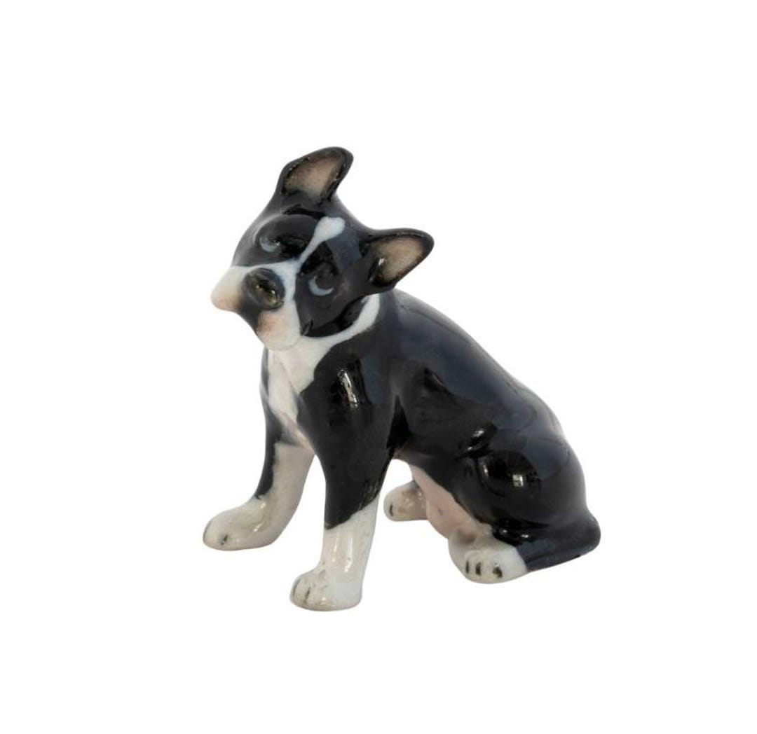 Miniature Hand-painted Porcelain Boston Terrier 28797 - Etsy