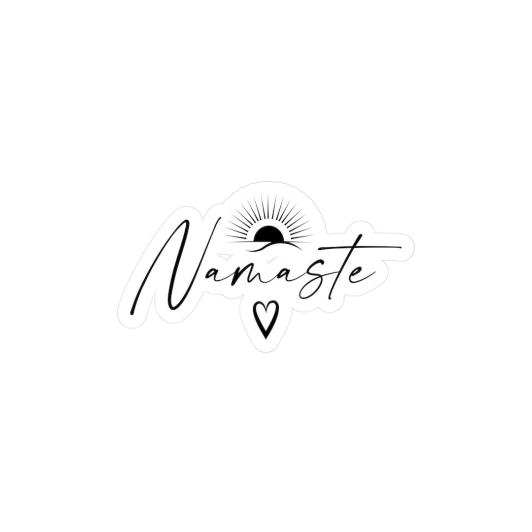 Spiritual "namaste" Vinyl Decal With Sun, Heart - Etsy