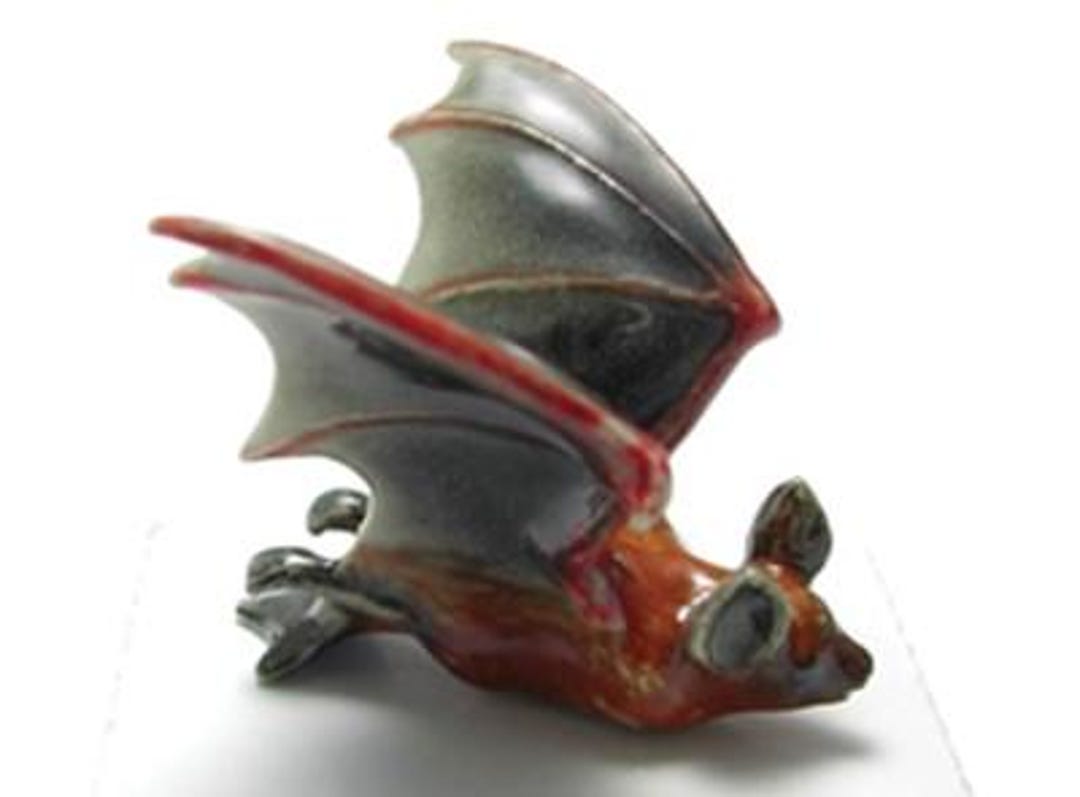 Hand-painted Miniature Porcelain Cave Bat 28745 - Etsy