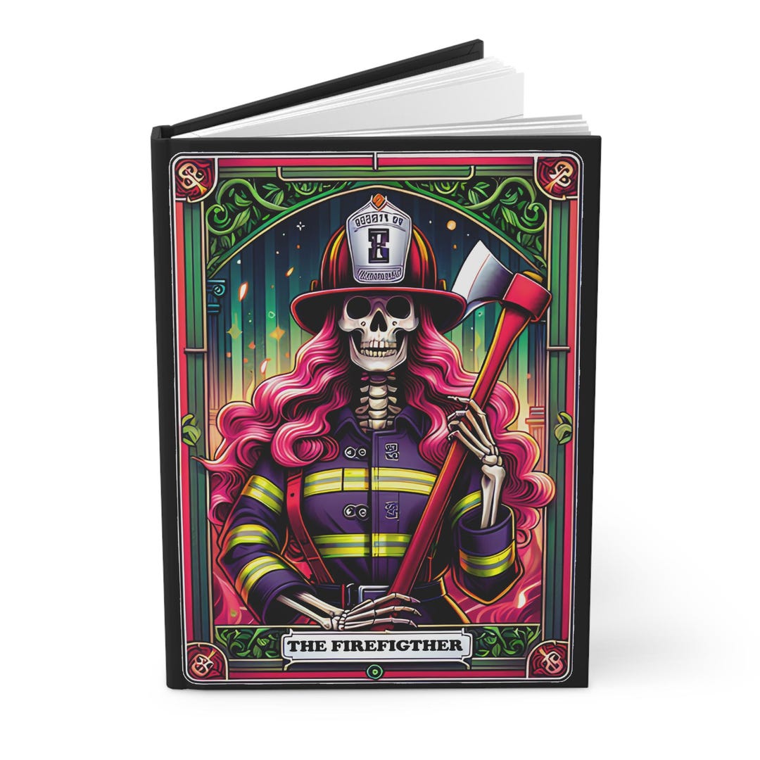 Badass Female Firefighter Journal, Hard Cover Notebook for Firefighters ...
