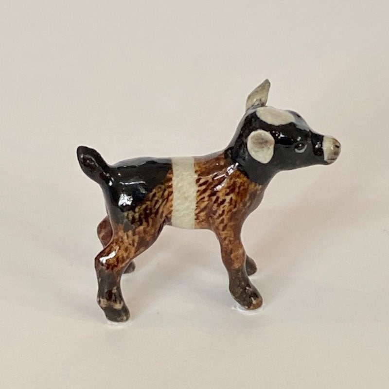 Porcelain Goat Figurine - Etsy