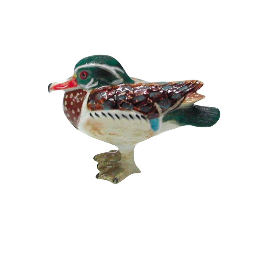 Hand-painted Miniature Porcelain Wood Duck 28729 - Etsy