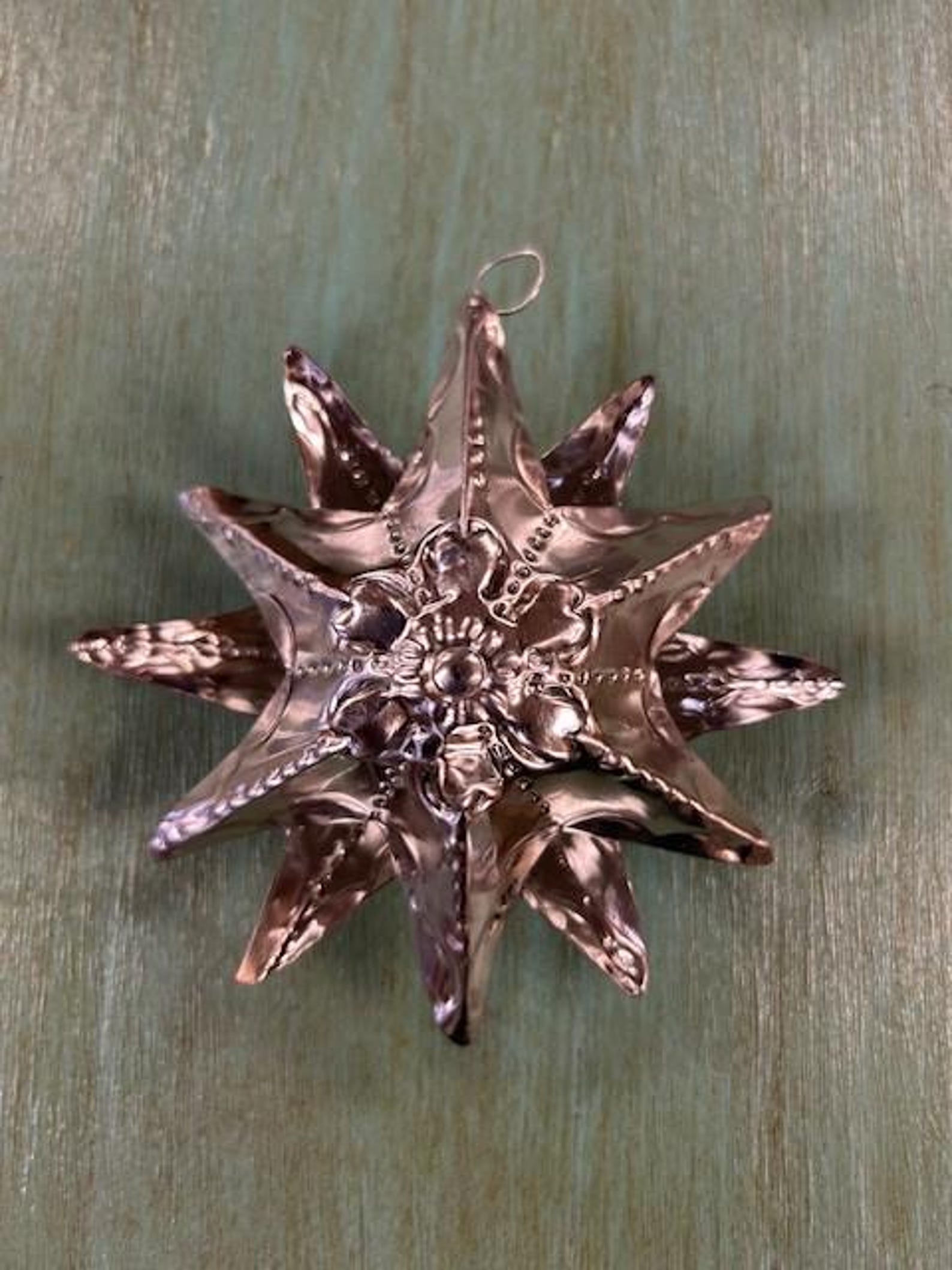 3 Piece Set of 3-dimensional Star Ornaments With Cut-outs – Silver ...