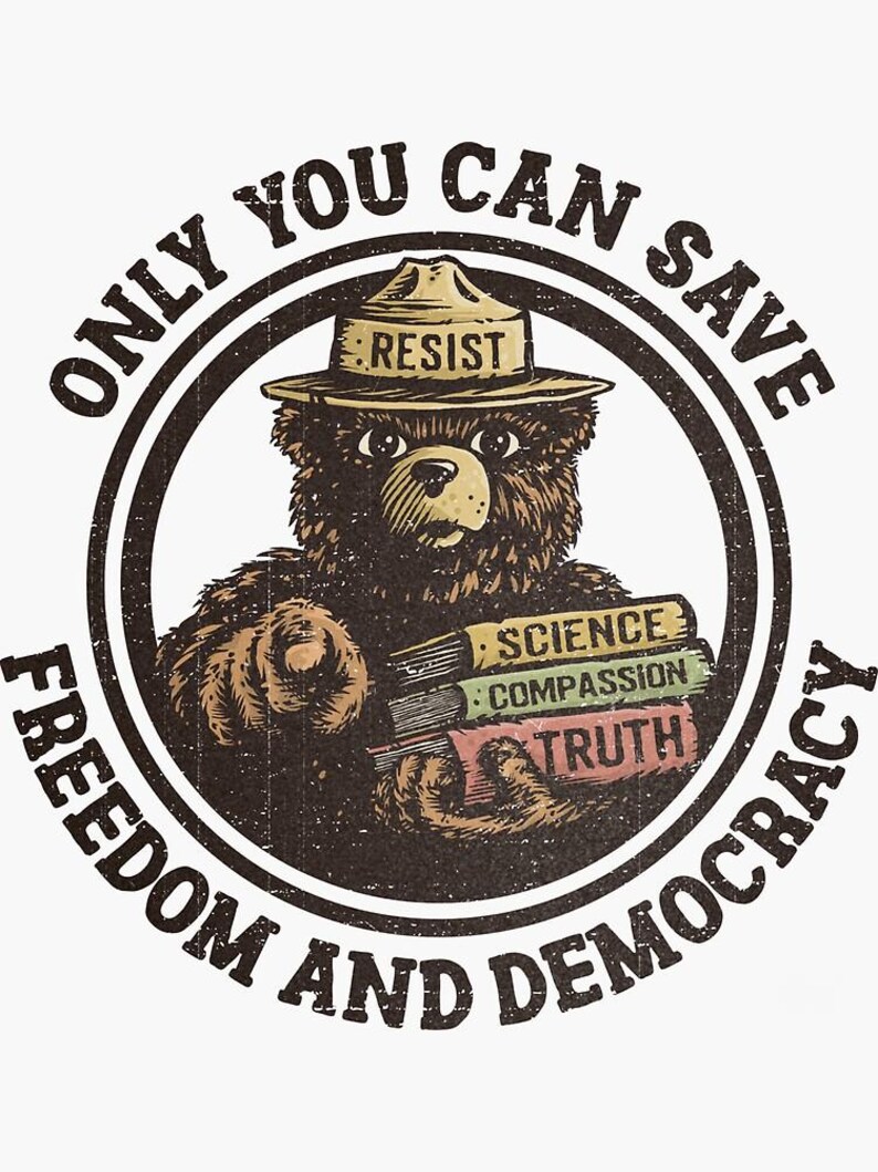 XL Vinyl Decal Withy “only You Can Save Freedom and Democracy” 31298 - Etsy