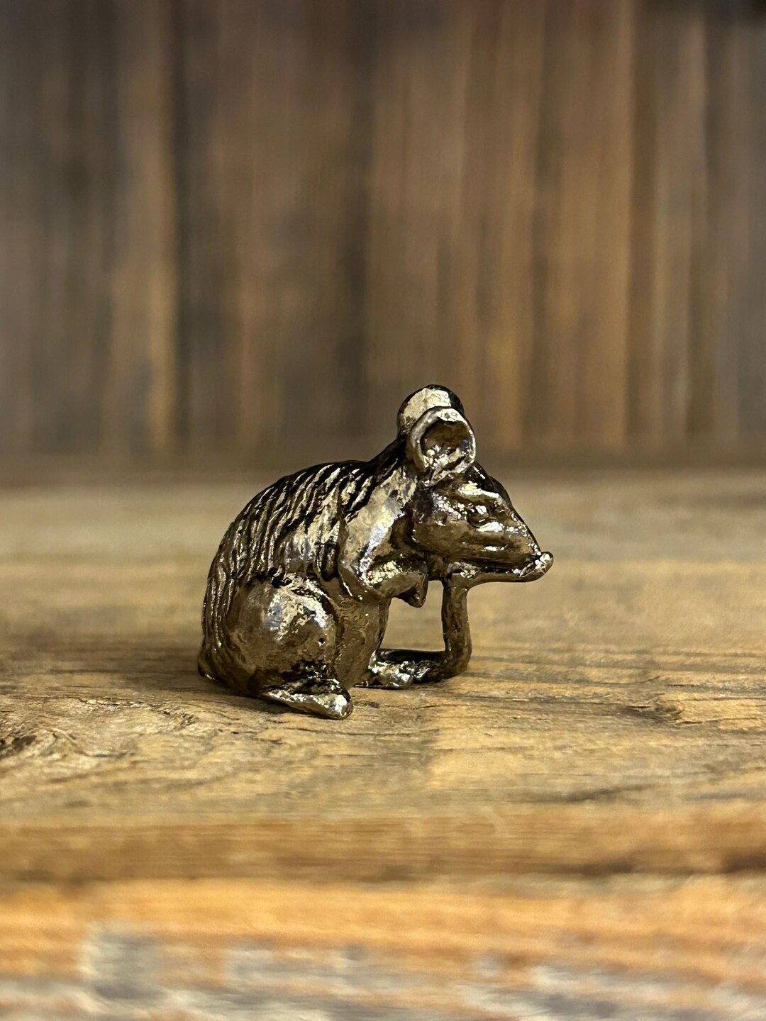 Miniature Pewter Rat Mouse Figurine for Dollhouse, Diorama, Game Board ...