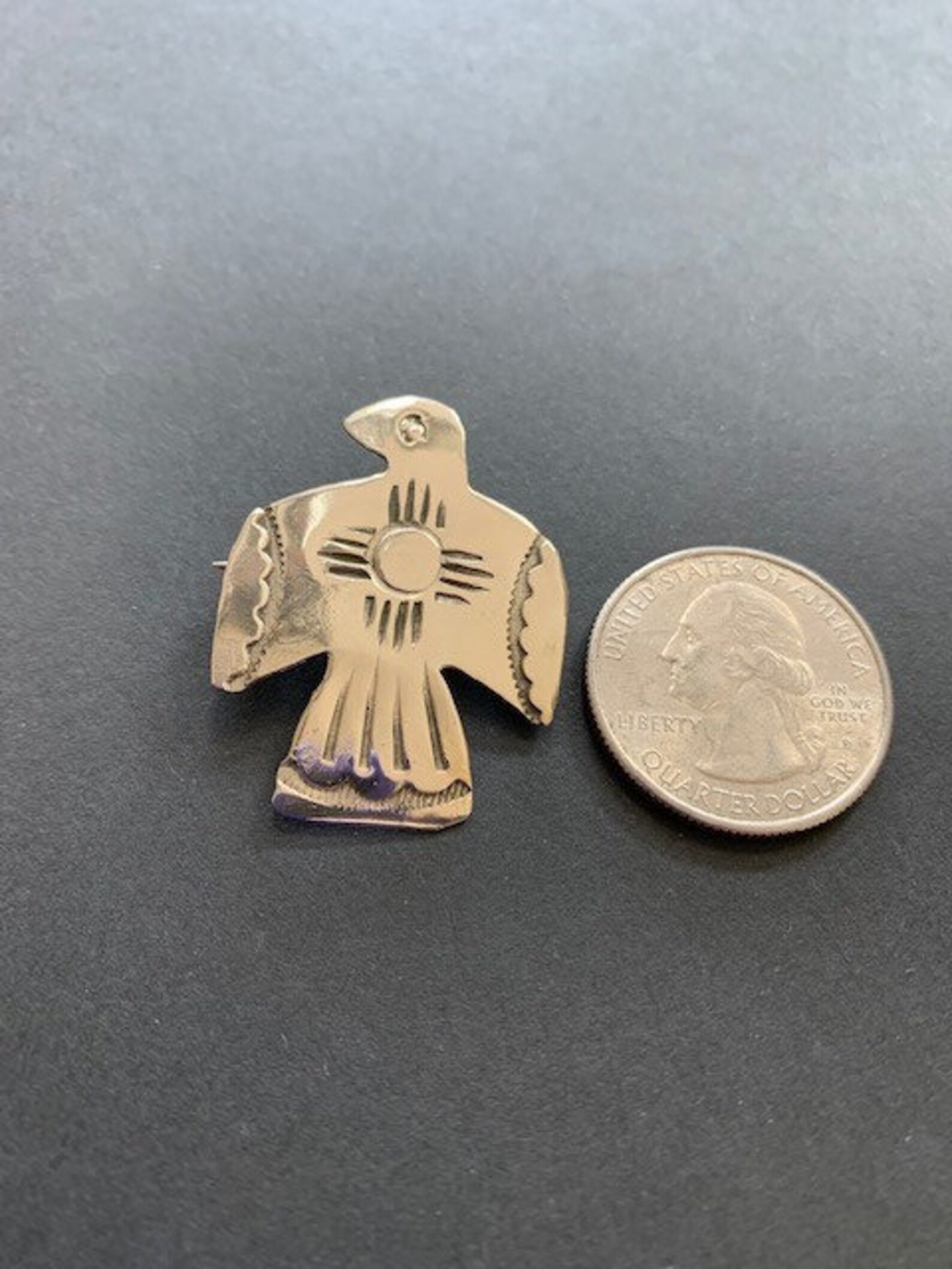 Navajo-crafted Pin Brooch of a Thunderbird Alpaca Silver 26528 - Etsy