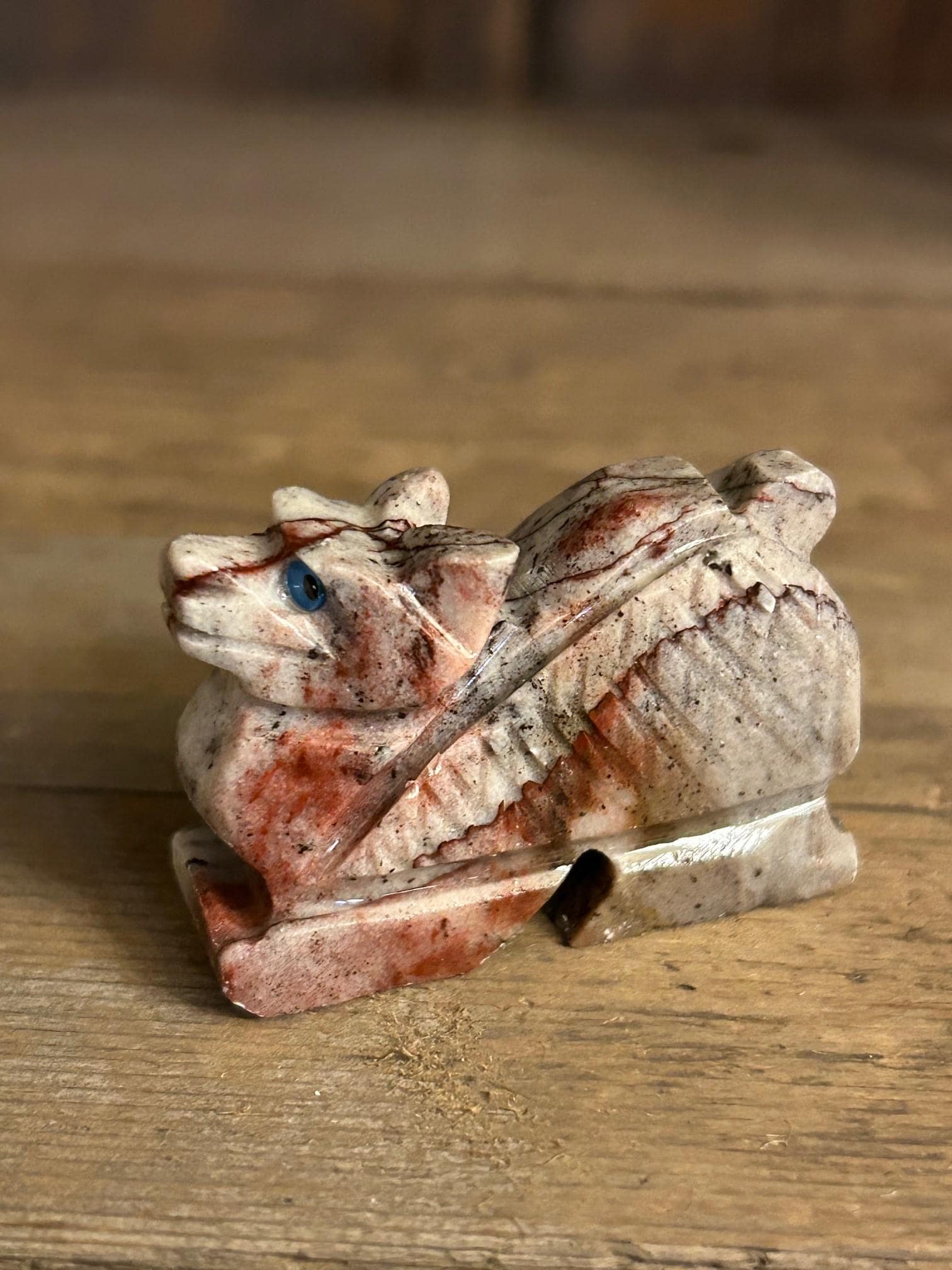 Hand-carved Miniature Soapstone Dragon 29449 - Etsy