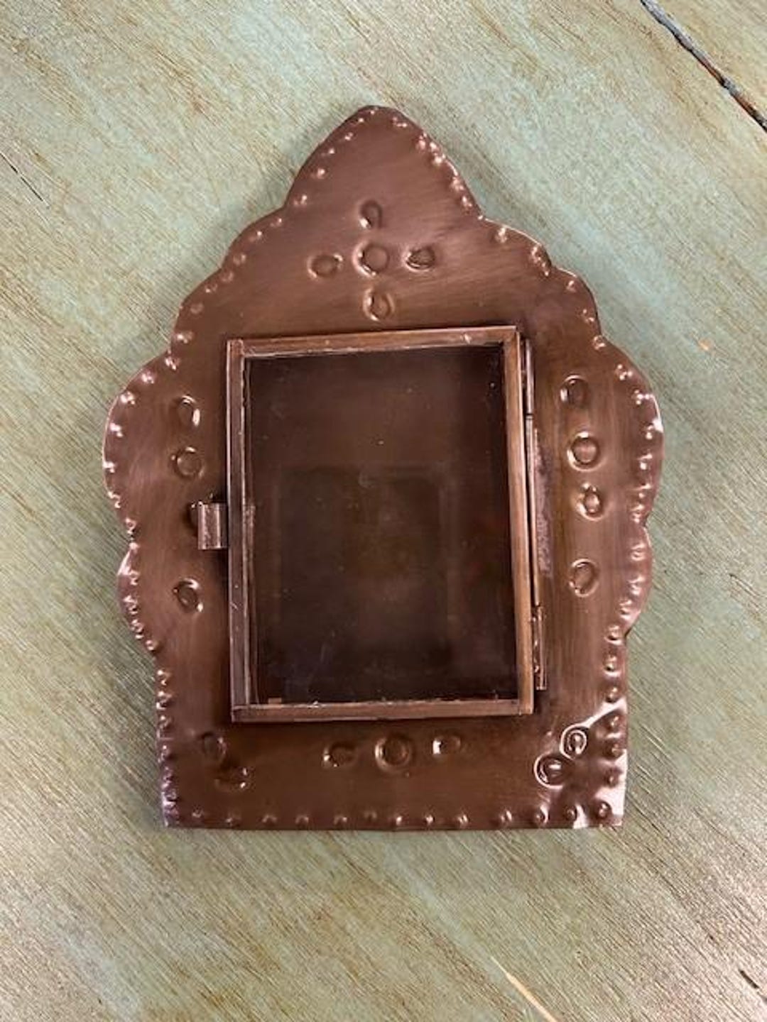 Hand-crafted Tin Nicho in Stamped Design 30020 - Etsy