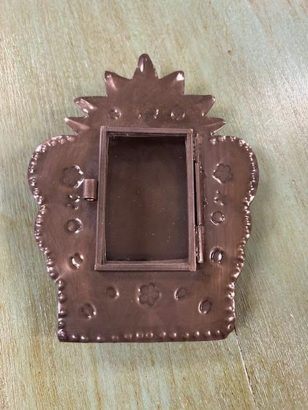 Hand-crafted Tin Nicho in Stamped Design 30022 - Etsy