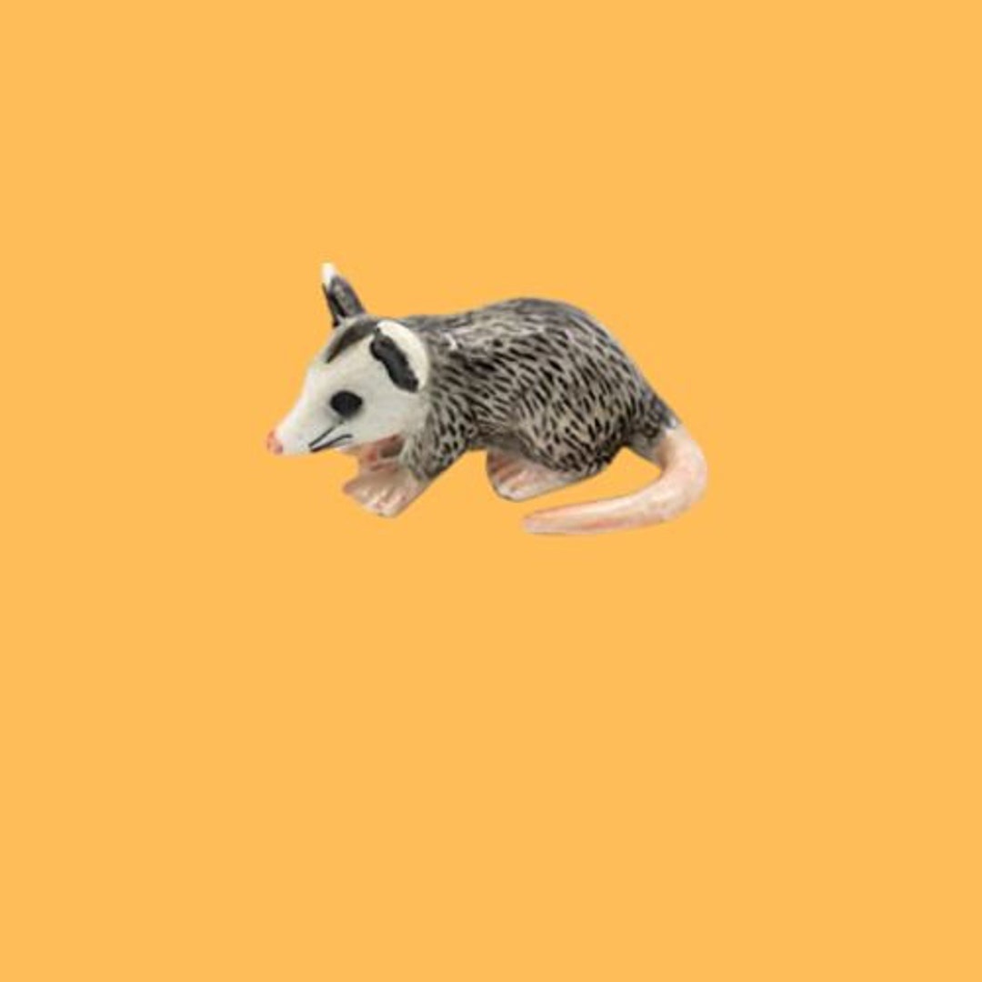 Hand-painted Miniature Porcelain Possum Figurine – 27027 - Etsy