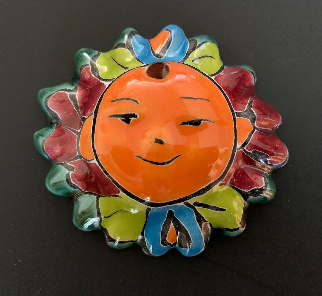 Mini Authentic Talavera Ceramic Suns for Indoor/outdoor Use - Etsy