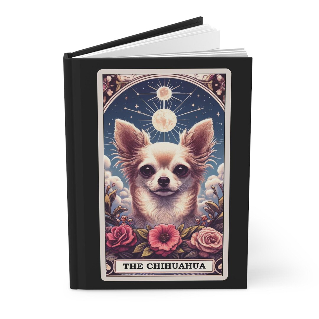 Charming Chihuahua Hardcover Journal, Pet Lover Gift, Tarot-inspired ...