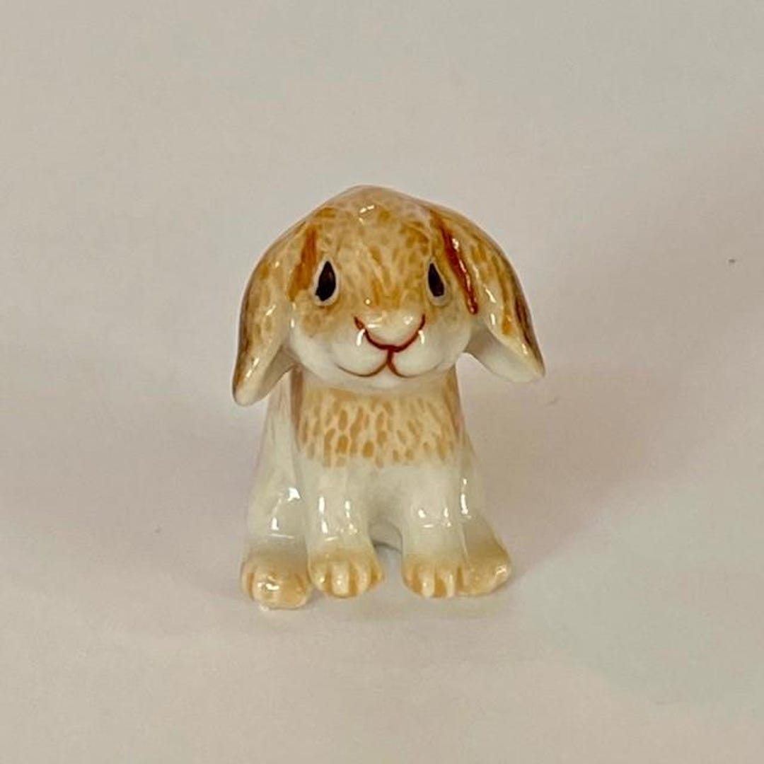 Hand-painted Miniature Lop Eared Rabbit Porcelain Figurine – 24994 - Etsy