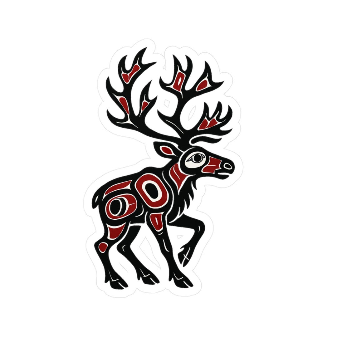 Pacific Northwest Haida-inspired Caribou Vinyl Decal - Etsy