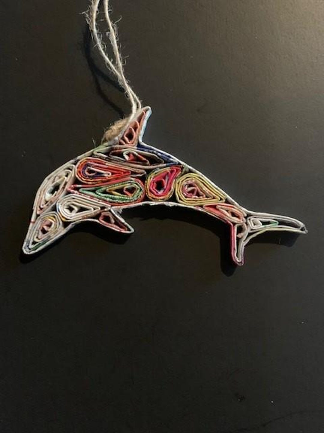 Hand-quilled Paper Ornament of a Dolphin – 25448 - Etsy