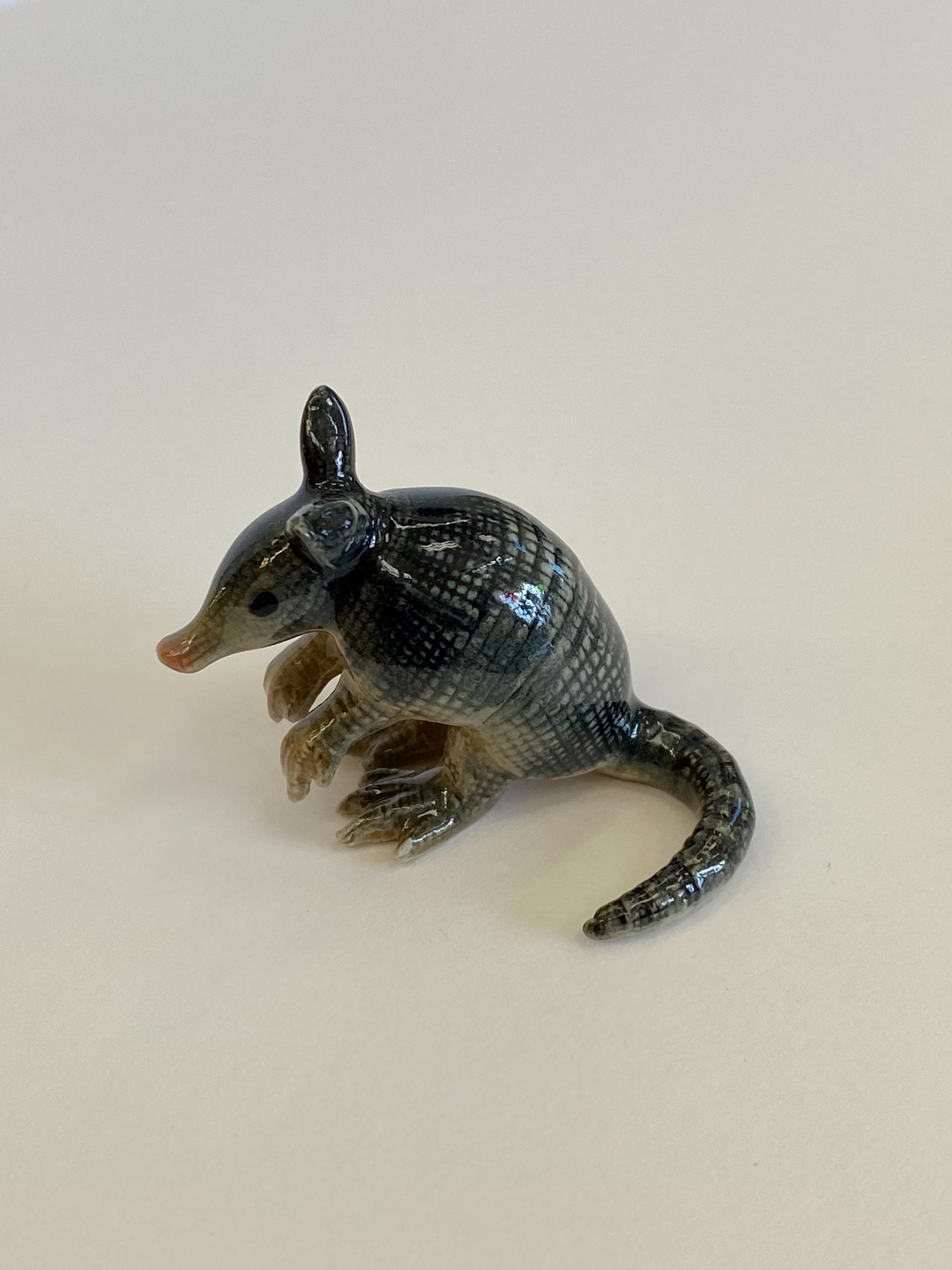 Hand-painted Miniature Porcelain Armadillo Figurine 26701 - Etsy