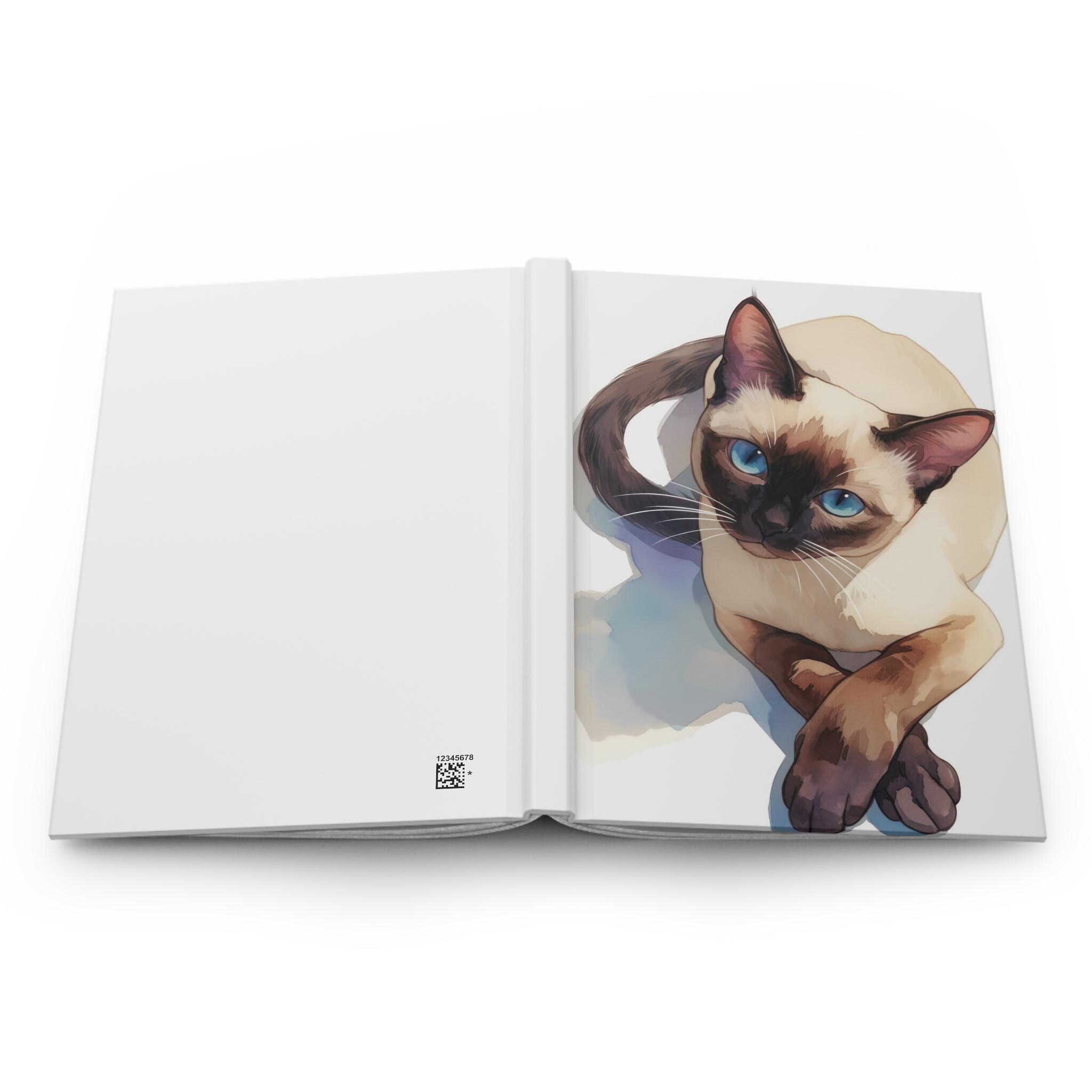 Siamese Cat Hardcover Journal, Notebook Diary With Lined Pages - Etsy
