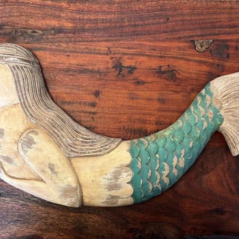 Carved Wood Mermaid - Etsy