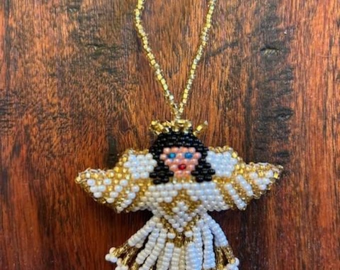 Vintage Beaded Angel Set, Beaded Angel Ornament Vintage, Bead Safety ...