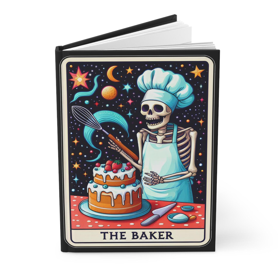 Whimsical Skeleton Baker Journal, Hardcover Notebook, Day of the Dead ...