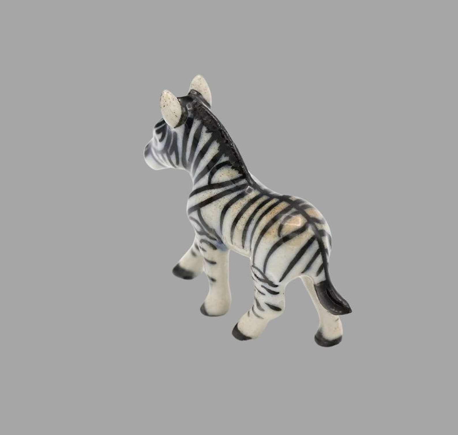 Hand-painted Miniature Porcelain Zebra Figurine 27060 - Etsy