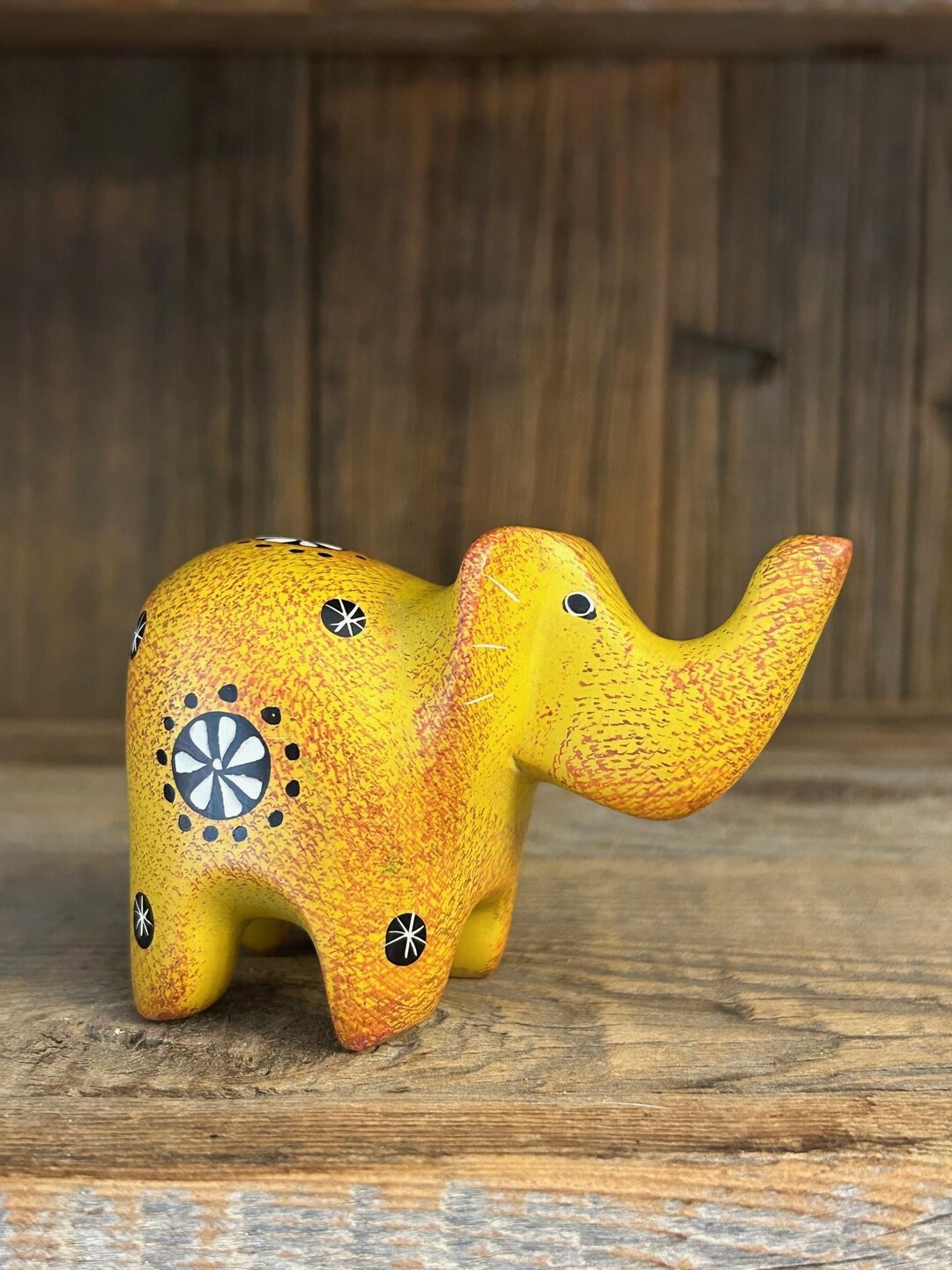 Large Hand-carved and Etched Soapstone Elephant Yellow 31322 - Etsy