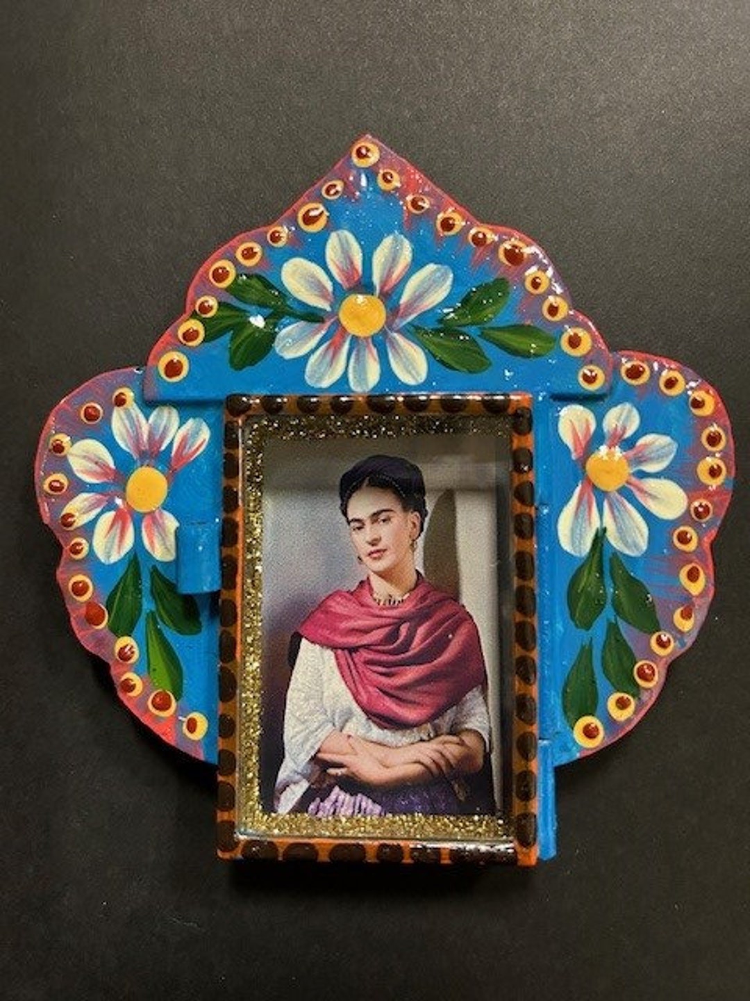 Hand-crafted Tin Nicho With Frida Kahlo Image 28407 - Etsy