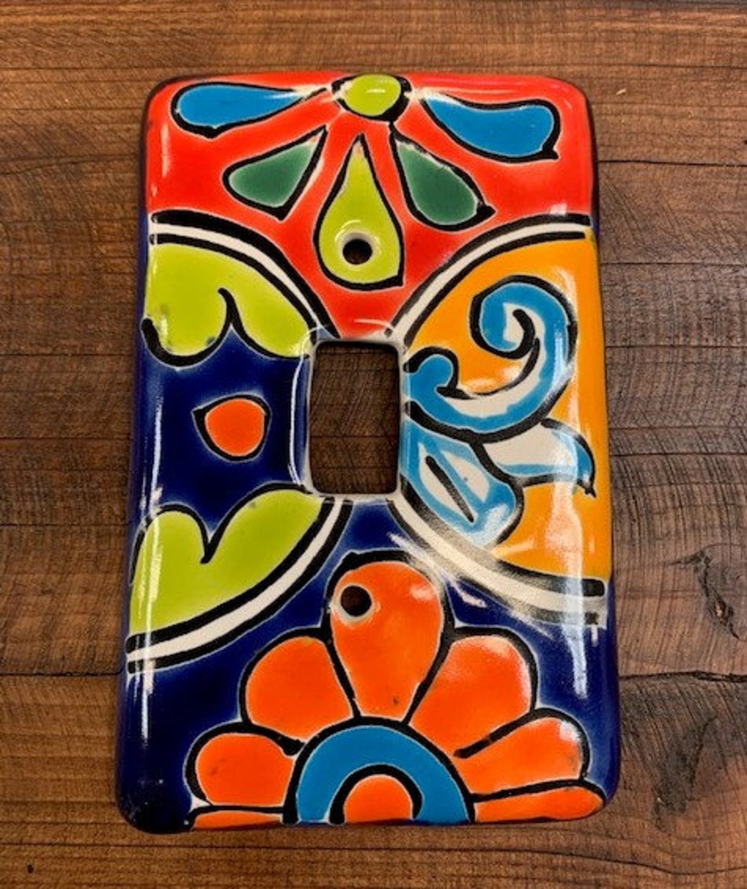 Authentic Hand-painted Talavera Light Switch Plate Cover – Single ...