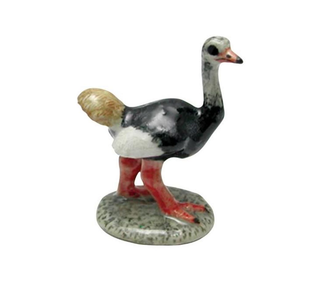 Miniature Hand-painted Porcelain Ostrich 28786 - Etsy