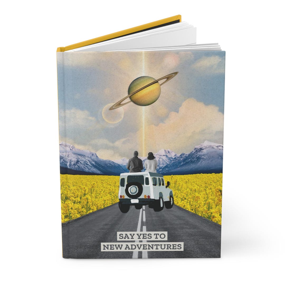 Say Yes to New Adventures Notebook, Travel Log, Gift for Travelers ...