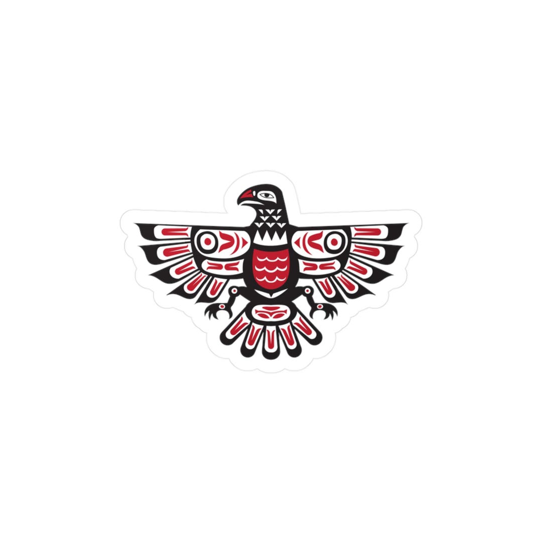 Pacific Northwest Haida-inspired Eagle With Wings Spread Vinyl Decal - Etsy