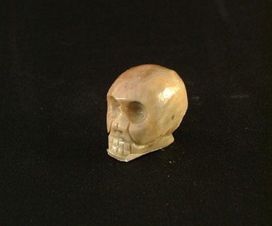 Hand-carved Soapstone Miniature Day of the Dead Skeleton Skull Diorama ...