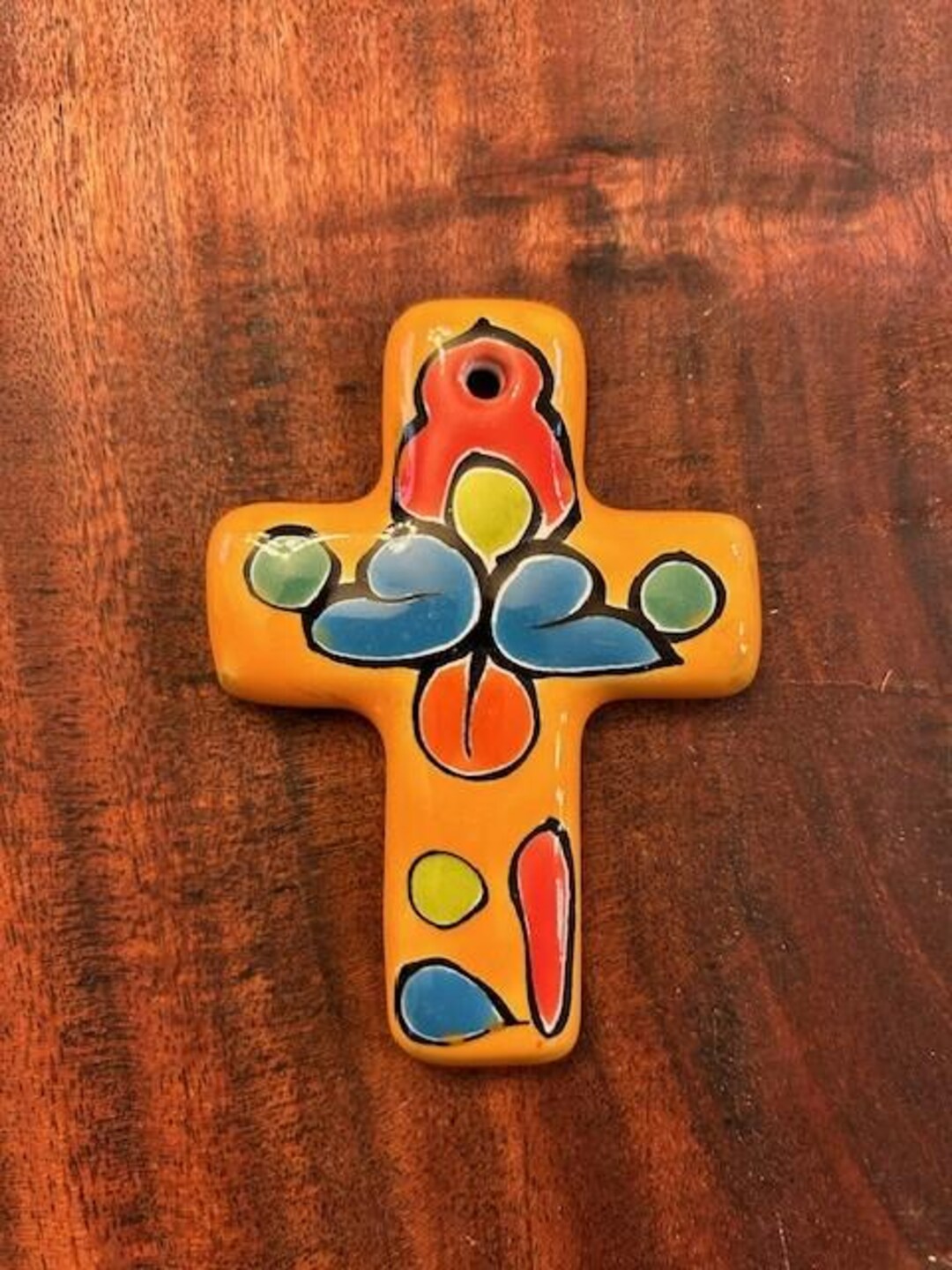 Hand-painted Talavera Cross – Small – in Bright Yellow 28988 - Etsy