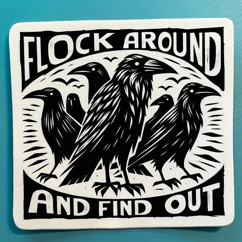 Flock of Crows - Etsy