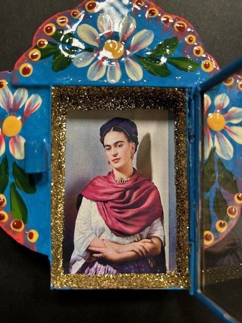 Hand-crafted Tin Nicho With Frida Kahlo Image 28407 - Etsy