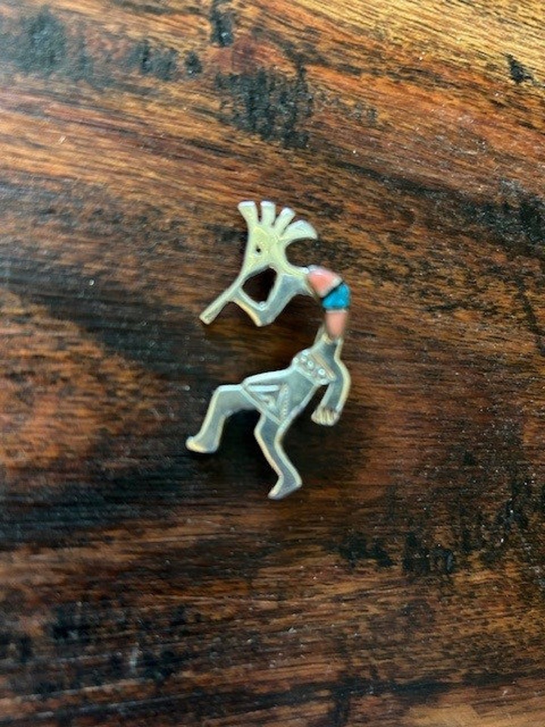 Navajo Kokopelli Pin/pendant Combo With Turquoise, Spiny Oyster 28533 ...