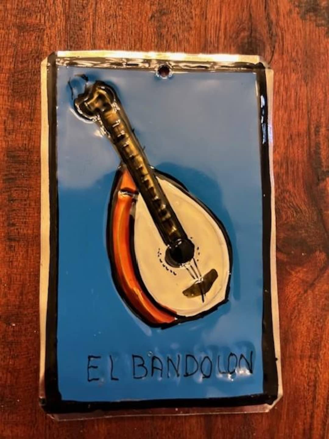 Hand-tinted Tin Ornament of Loteria “el Bandolon” the Bandolon 29086 - Etsy