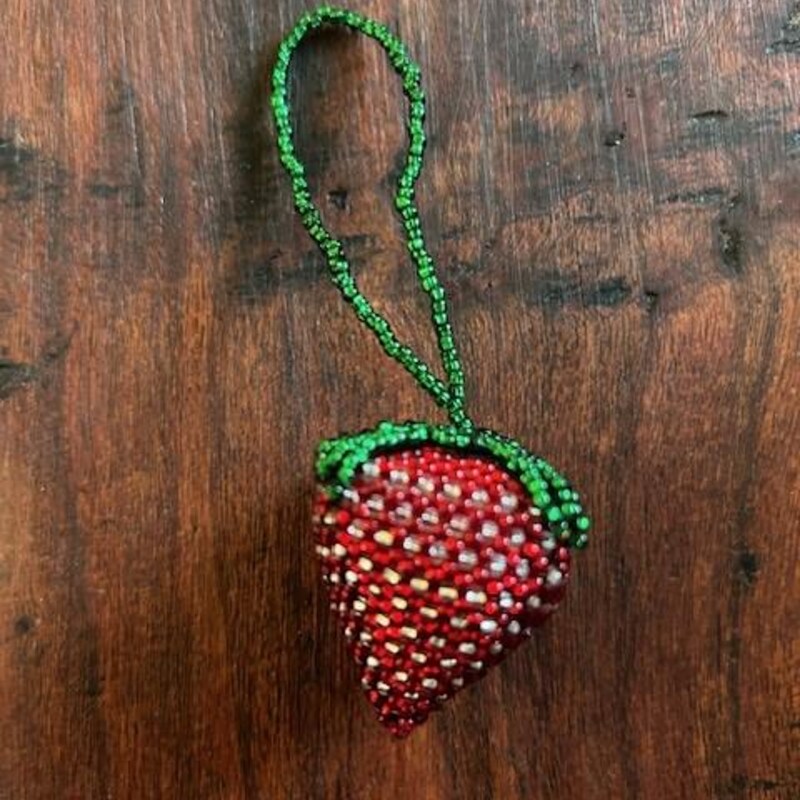 Strawberry Beads - Etsy