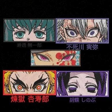 Demon Slayer: Kimetsu No Yaiba Embroidery Design Pack - Etsy