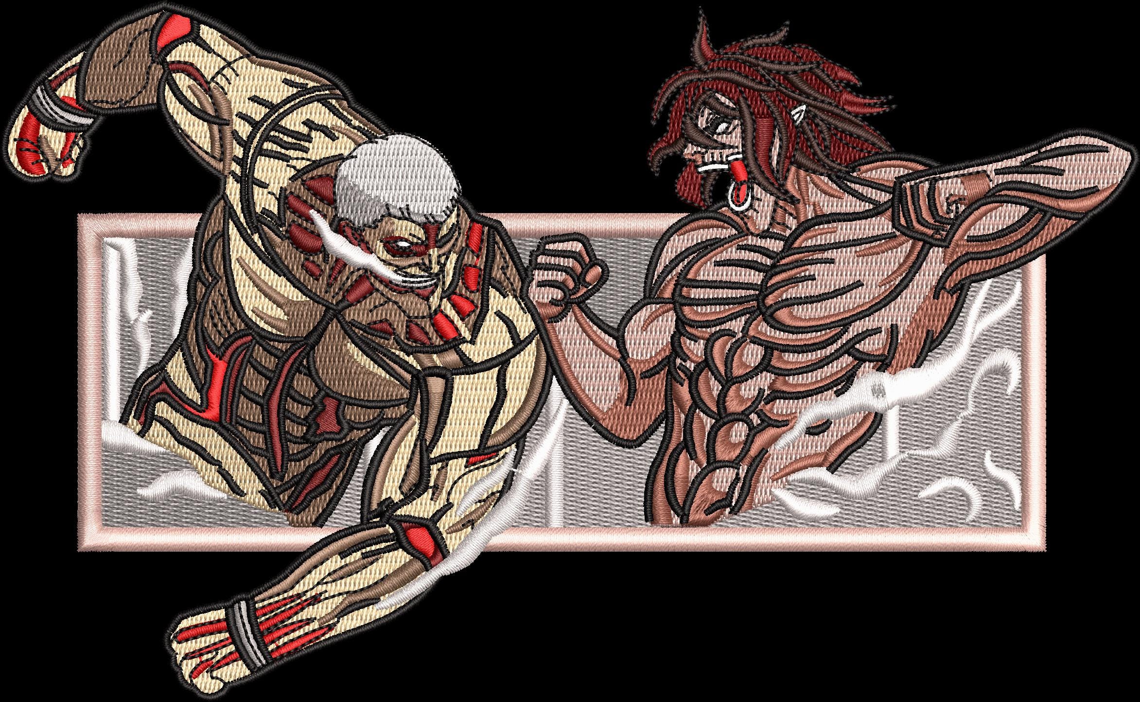 Attack on Titan Embroidery Design - Etsy