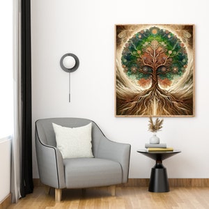 Tree of Life Essence - Illuminated Digital Art, Spiritual Nature ...