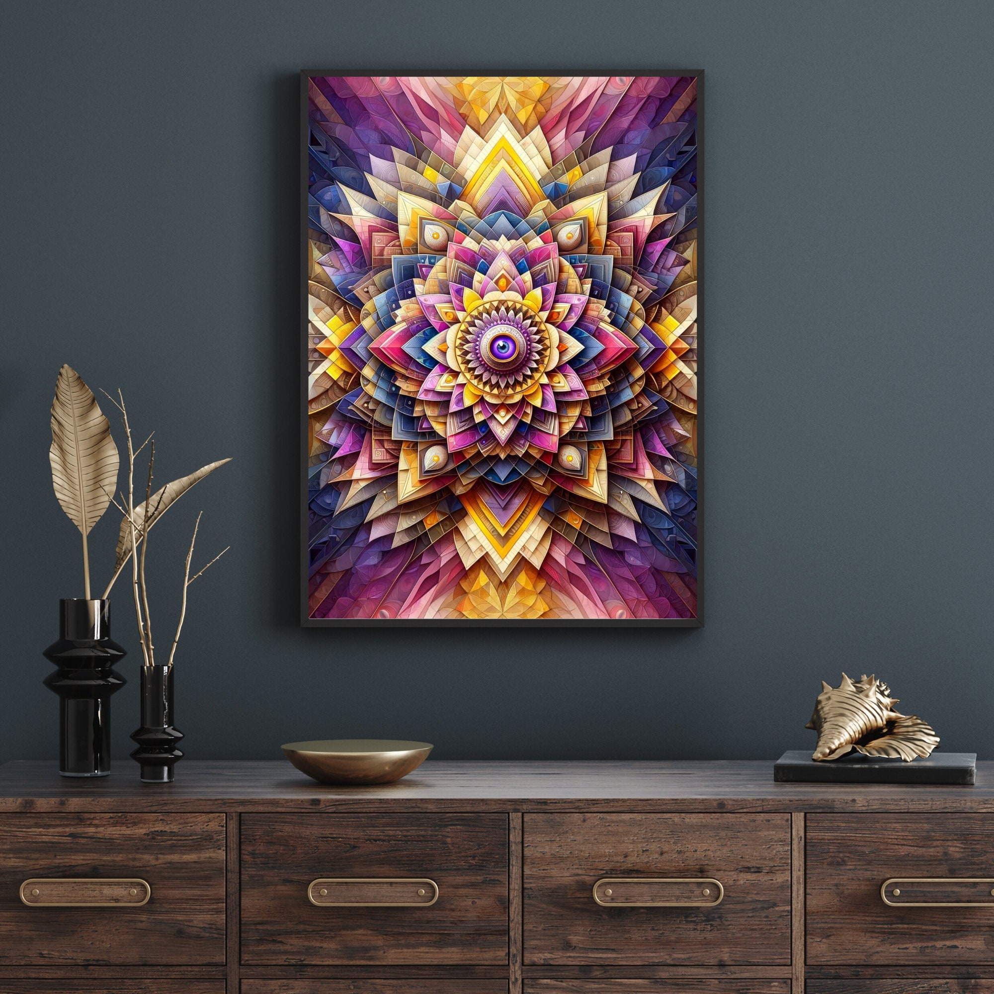 Sacred Geometry Mandala Spiritual Energy Art for Meditation and Healing ...