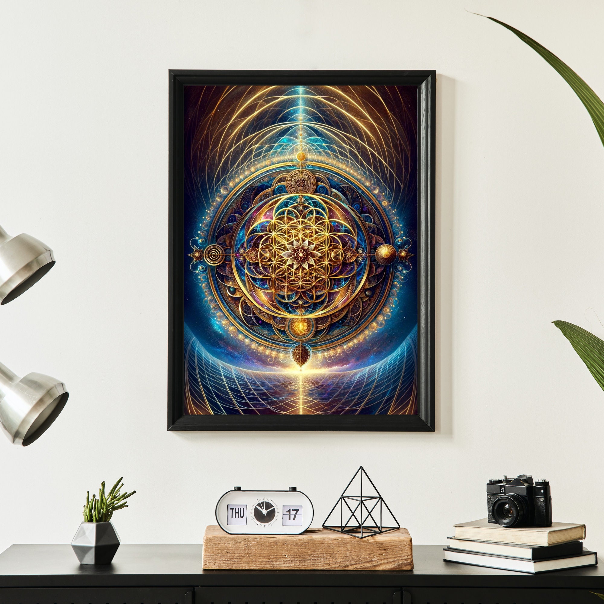 Sacred Geometry Spiritual Art Cosmic Mandala, Energy Fields, Fractal ...