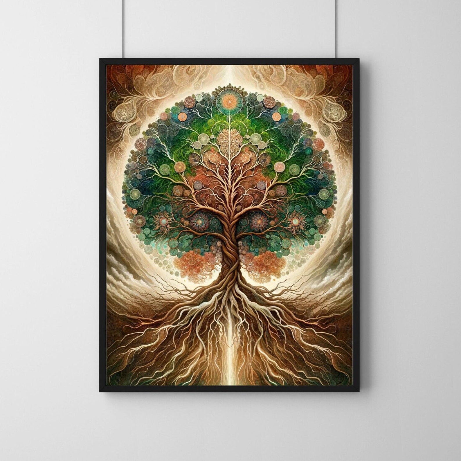 Tree of Life Essence - Illuminated Digital Art, Spiritual Nature ...