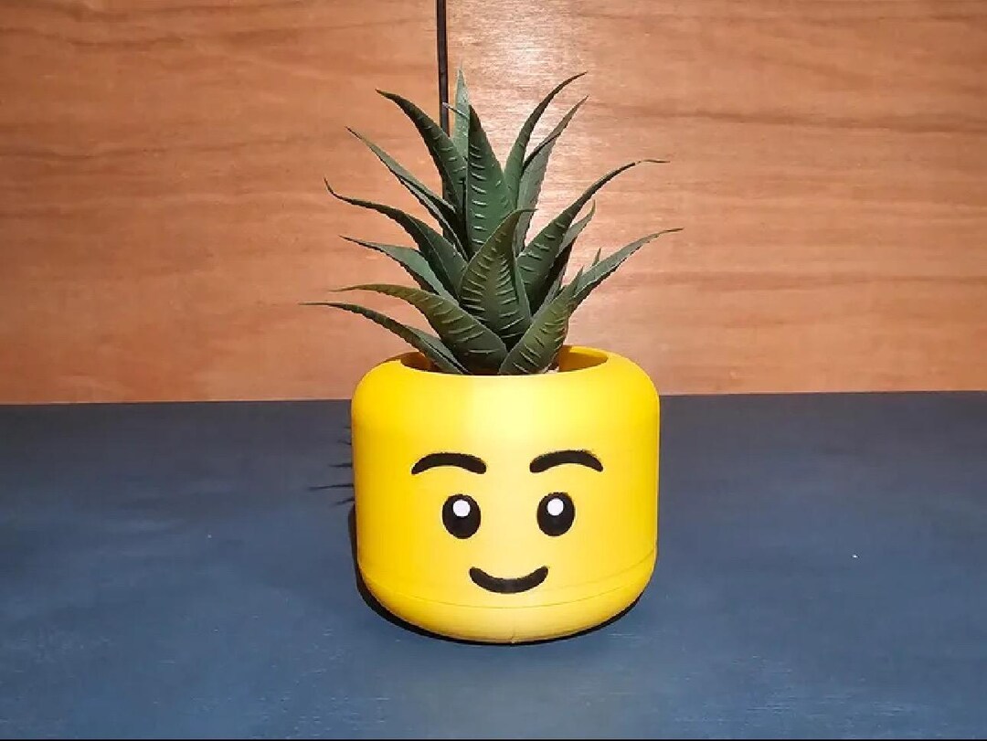 Brick Head Planter With Drip Tray. - Etsy
