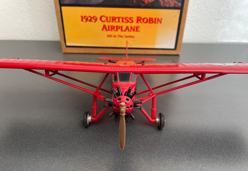 1998 Wings of Texaco | 1929 Curtiss Robin Airplane | Die Cast | Red ...