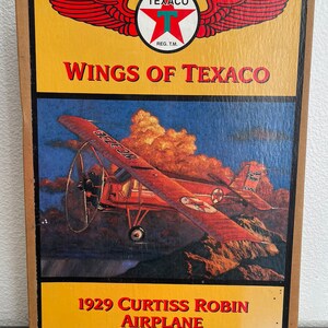 1998 Wings of Texaco | 1929 Curtiss Robin Airplane | Die Cast | Red ...