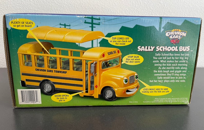 2001 the Chevron Cars | Sally School Bus | Techron | Collectible ...